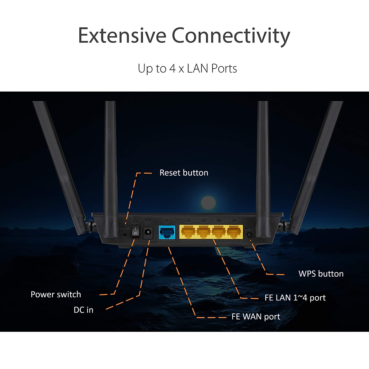 ASUS WiFi Router (RT-AC1200_V2) - Dual Band Wireless Internet Router, Gaming & Streaming, Easy Setup, Parental Control