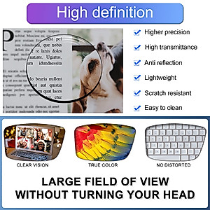 MARE AZZURO Oversized Square Reading Glasses Men Large Readers Big Face 1.0 1.25 1.5 1.75 2.0 2.25 2.5 2.75 3.0 3.5 4.0 5.0 6.0 (Black, 2.00)