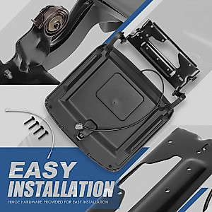 Auto Dynasty [Floor Console Model] Center Console Lid Assembly with Wireless-Charger Compatible with Chevy Tahoe Suburban GMC Yukon XL 2015-2020, Black