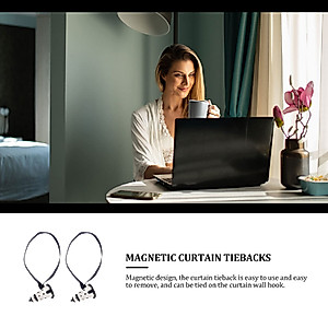 ARTIBETTER Curtain Holdback Resin Curtain Tiebacks 2pcs Lighthouse Curtain Buckle Magnet Curtain Tape White Resin Nautical Style Curtain Accessories Nautical Curtain Tie Backs