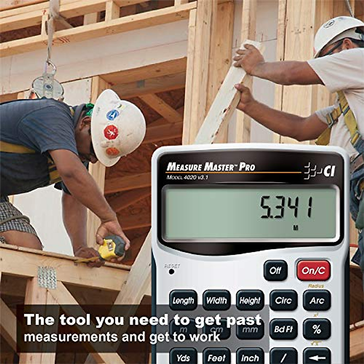 Calculated Industries 4020 Measure Master Pro Feet-Inch-Fraction and Metric Construction Math Calculator