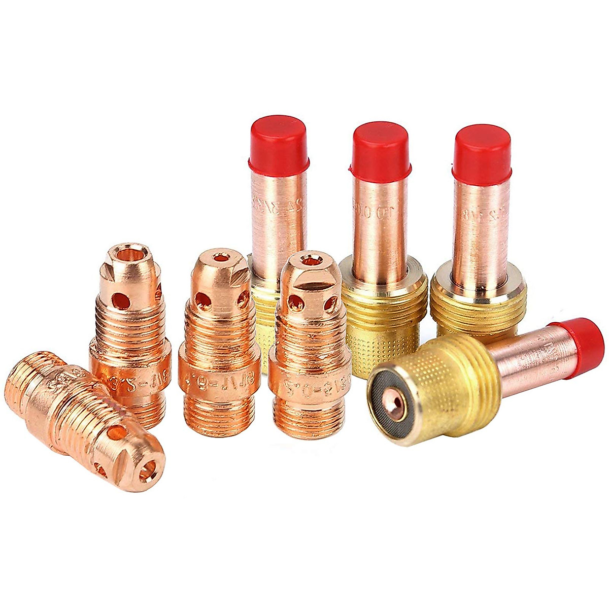 Zinger 53pcs TIG Welding Torch Stubby Gas Lens #10 Pyrex Glass Cup Kit Accessories for DB SR WP-17/18/26 TIG Welding Torch,with Cup+Back Cup+Nozzle+Collet+Collet Body+Gas Lens+Cup Gasket