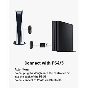 PRISMXR Wireless Gaming Earbuds Compatible with PS5/4, Meta Quest 3S/Quest 3/Quest 2, 25ms Low-Latency, 2.4GHz Bluetooth for Steam Deck, Switch, PC (USB-C Dongle Included) - Vega T1