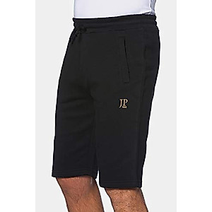 JP 1880 Menswear Big & Tall Plus Size L-8XL JP Logo Comfy Sweat Shorts Black XX-Large 702636 10