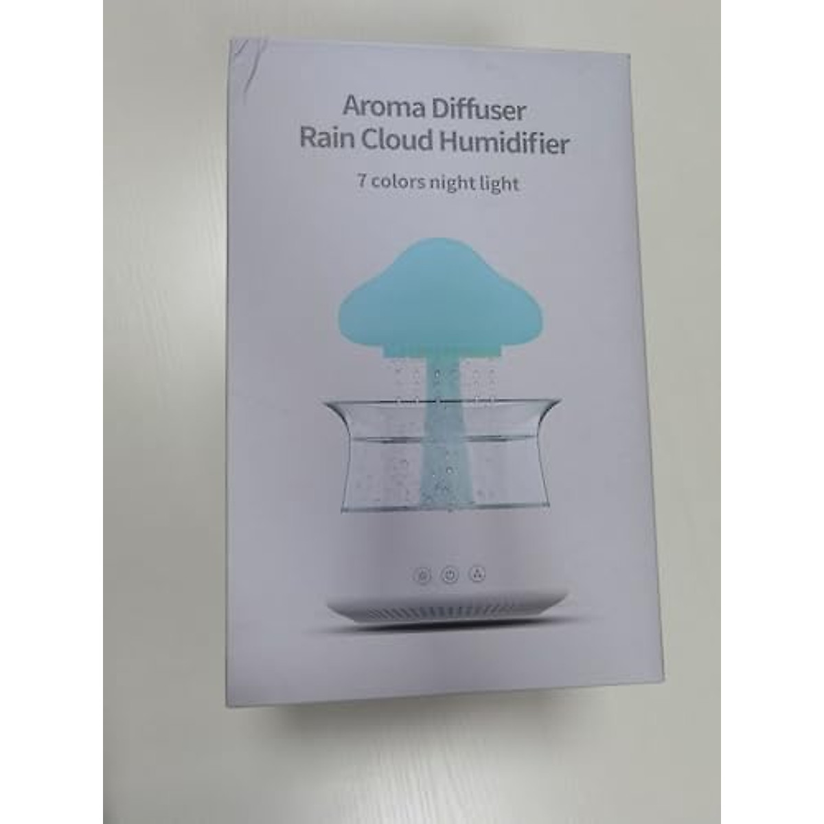 Diffuserlove Rain Cloud Humidifier Diffuser Water Drip Humidifier with Remote Waterfall Lamp Mushroom Humidifier Rain Sounds White Noise Humidifier Air Humidifiers for Bedroom Desk…
