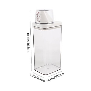 Rice Storage Container 52 Lbs/1500ml Rice Dispenser with Airtight Lid, Pour Spout and Measuring Cup, Food jars & Canisters Food Dispenser for Rice, Cereal, Flour, Oatmeal, Pet Dog Cat Food