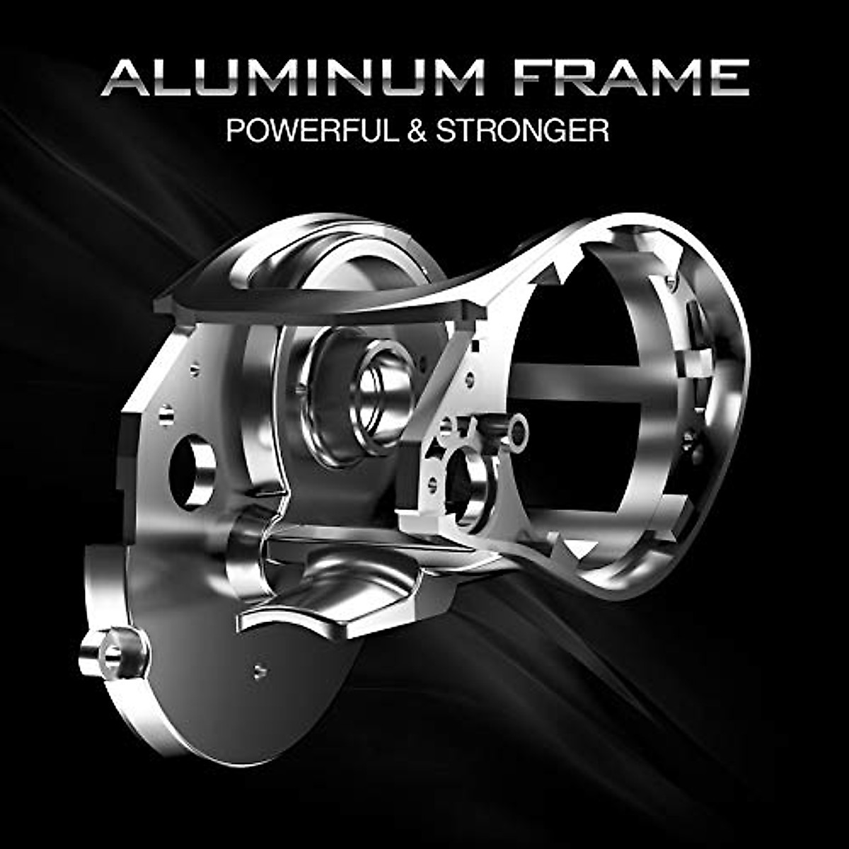 Piscifun Alloy M Baitcasting Fishing Reel, Aluminum Frame Baitcaster Reel, 22Lbs Max Drag, 7.5:1 Gear Ratio Low Profile Fishing Reel, Saltwater/Freshwater Casting Reel (Right Handed)