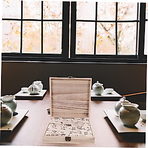 NOLITOY Tea Cake Box Practical Pu'er Tea Packaging Box for Tea Lovers Elegant Design with Smooth Finish Ideal for Tea Wrapping and Storage