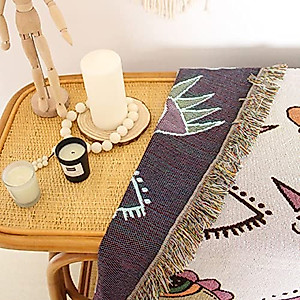 Boho Eyes Woven Throw Blanket Daisy Pattern Wall Carpet Sofa Bed Room Decor Tassel Thread Blanket Large Throw Tapestry Picnic Mat