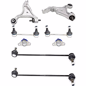 Evan Fischer Front Control Arm Kit Compatible With 2001-2007 Volvo S60, Fits 2001-2007 Volvo V70 With ball joints and bushings Driver and Passenger Side, Lower