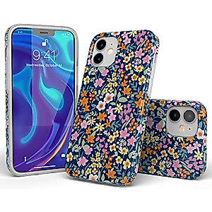 Casely iPhone 11 Case | Full Bloom | Navy Floral Case