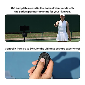 Pivo Remote Control - Lightweight Infrared Wireless Selfie Photo Shutter & Video Controller Clicker Compatible with Pivo Pod Lite Classic Content Creator Essential
