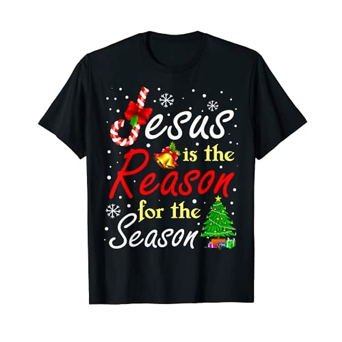 Funny Christian Jesus The Reason Christmas Stocking Stuffer T-Shirt