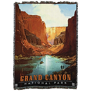 Pure Country Weavers Grand Canyon National Park Blanket by David Owens - Anderson Design Group Inc - Gift Tapestry Throw Woven from Cotton - Made in The USA (72x54)