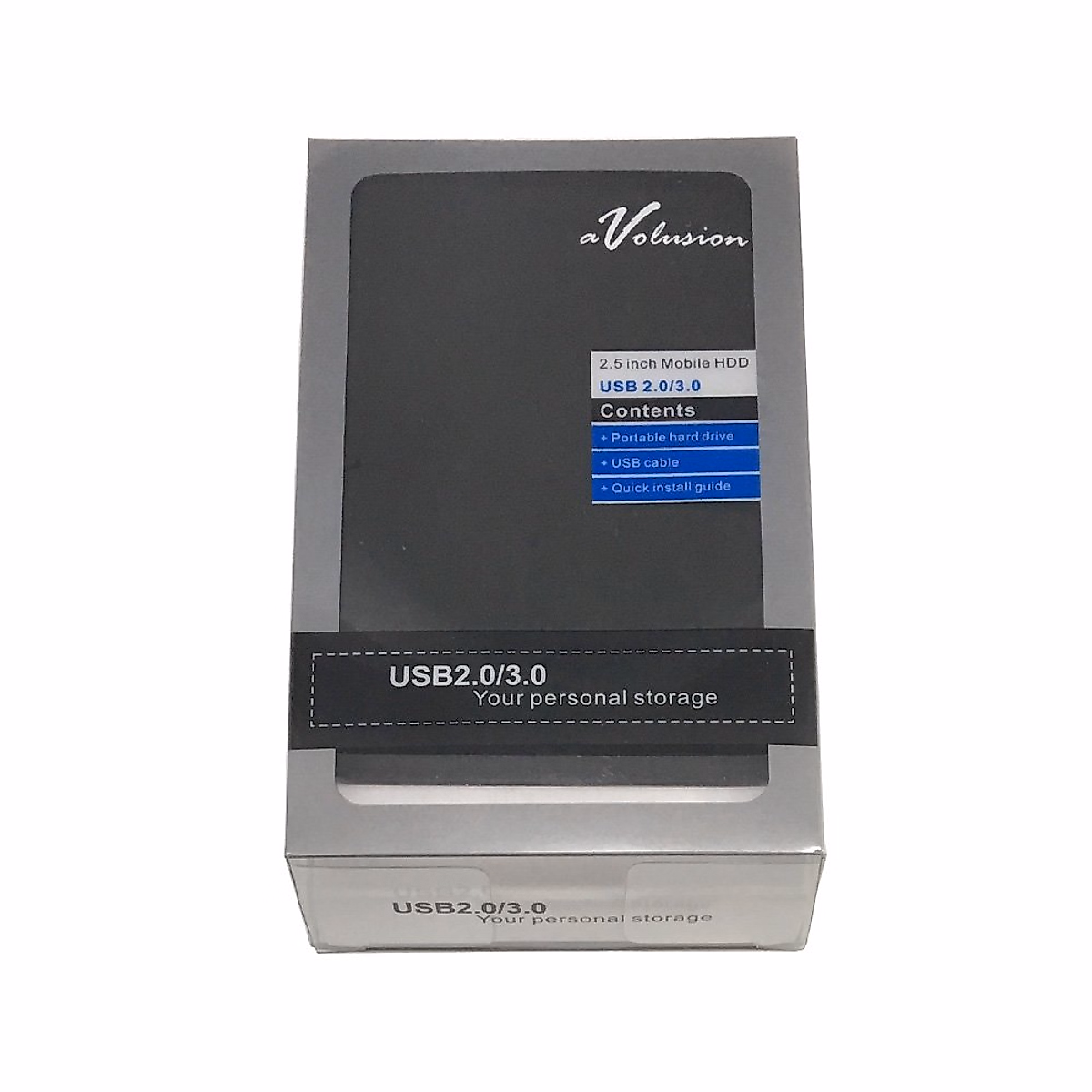 Avolusion Portable Slim USB 3.0 External Hard Drive (NTFS Pre-Formatted, for Windows OS Laptop, Desktop, Tablet) - 2 Year Warranty (500GB)