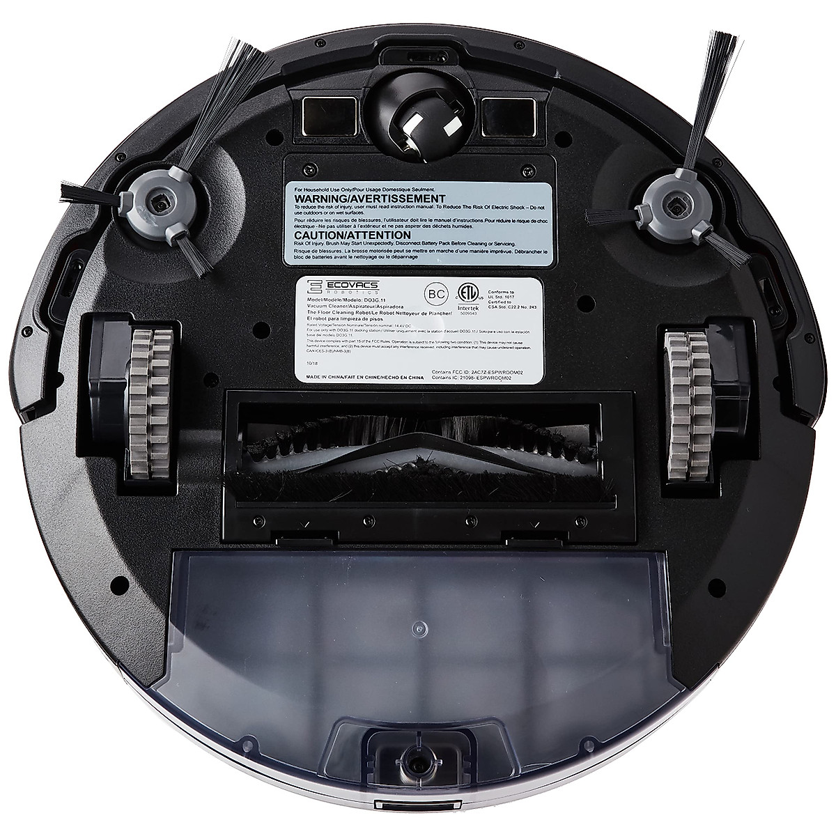 ECOVACS DEEBOT 601 Robotic Vacuum Cleaner with App Control, for Carpet & Optimized for Hard Floor, Max Mode, Quiet, Scheduling, Auto-Charging, Pet Friendly, Works with Amazon Alexa & Google Assistant