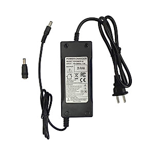 Abakoo 29.4V 4A Power Supply Charger Adapter for Lithium Li-ion Battery Pack with DC 5.5 x 2.1mm/5.5 x 2.5mm Plug