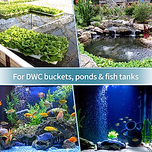 Pawfly Aquarium Air Stone Ball 2 Inch, Airstones for Aquarium Fish Tank Bucket Hydroponics Pond and DWC Reservoir, 4 Pack