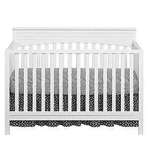 Oxford Baby Harper 4-in-1 Convertible Crib, Snow White, GreenGuard Gold Certified