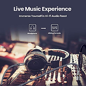 RIKSOIN Headphone Adapter, 4-Pack 6.35mm (1/4 Inch) Male to 3.5mm (1/8 Inch) Female Stereo Audio Adapter [Gold Plated, Hi-Fi Sound] for Amp Adapter, Guitar, Digital Piano, Microphones, Speaker