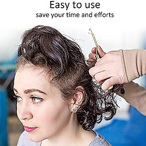 13 Pieces Dreadlocks Tool Set Includes 5 Pieces Latch Hook Crochet Needles, 3 Pieces Dreadlocks Crochet Hook and 5 Pieces Locking Hair Extensions Tool for Locs, Sisterlocks, Easyloc Hair