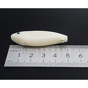 10pcs Fishing Unpainted VIB Crankbait Lure Body 49mm 4.59g Blank lipless Hard LuresSimulation Blank Body Clear Hard Baits Trout Salmon Minnow Lure Popper Lures Topwater Freshwater with Free Eye