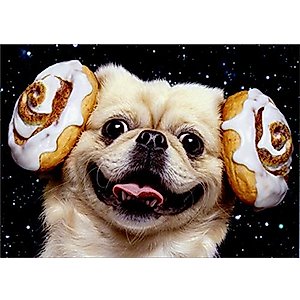 Avanti Dog Cinnamon Buns Funny/Humorous Birthday Card