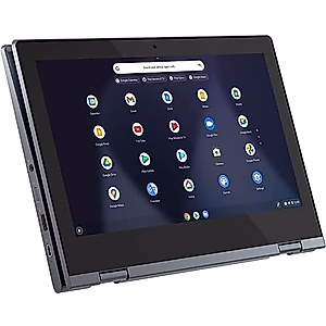 Lenovo 2022 Flex 3 Chromebook 11.6" HD Touch-Screen Laptop, Intel Celeron N4020 Processor, 4GB RAM, 32GB eMMC Flash Memory, HD Webcam, Chrome OSChrome OS, Abyss Blue, 32GB USB Card