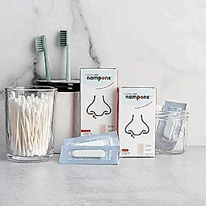Nampons for Nosebleeds - 6 Nasal Plugs with Clotting Agent to Stop Nosebleeds Fast. Trusted by Doctors, Nurses and First Responders. Safe and Effective for Children, Adults, and Seniors