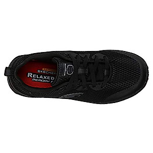 Skechers Women's Work Relaxed Fit: Dyna-Air SR Slip Resistant Sneaker, Black, 9