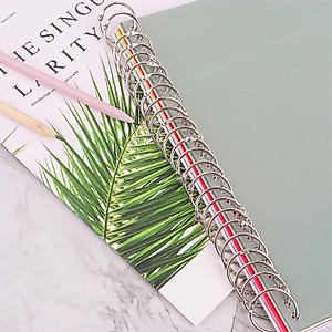 Loose Leaf Binder Rings 1-Inch（100 Pack） Office Book Rings, Nickel Plated Steel Binder Rings, Key Rings, Metal Book Rings, for School，Sliver