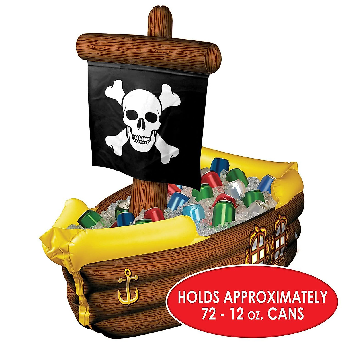 Inflatable Pirate Ship Cooler