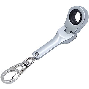 GT//Rotors 10mm Ratchet Wrench Keychain Key Ring (Free Bonus: Toy Spanner Keychain)