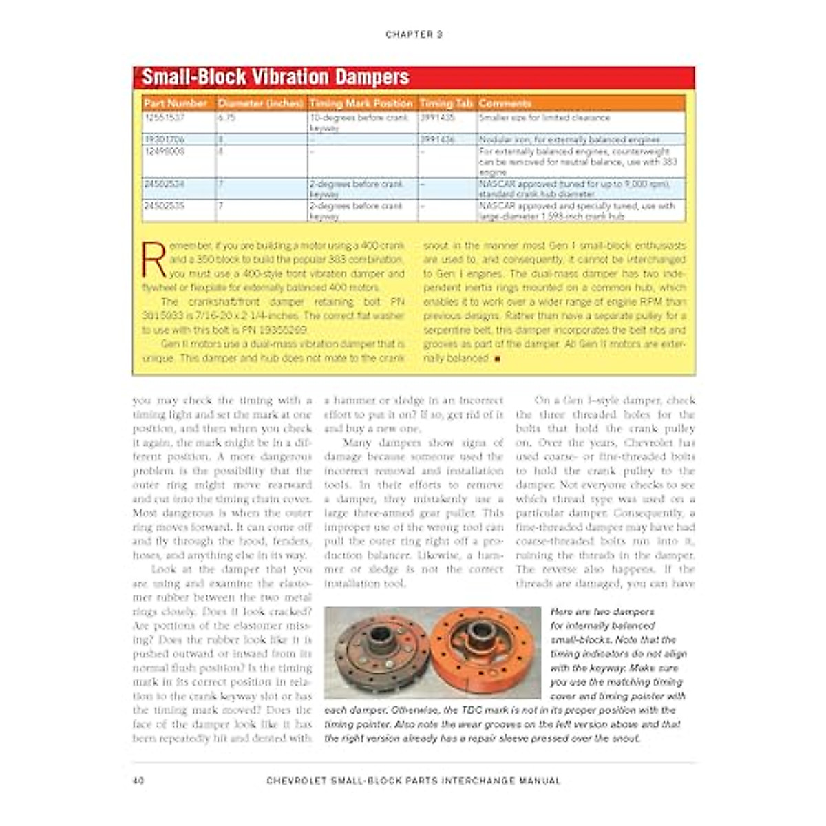Chevrolet Small Block Parts Interchange Manual