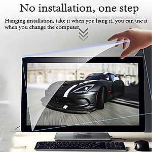 WLWLEO Anti Blue Light Screen Protector Panel for 27 Inches Computer Filter Out Blue Light, Relieve Eye Fatigue, Help You Sleep Better Dust-Proof ＆ Anti Scratch Film