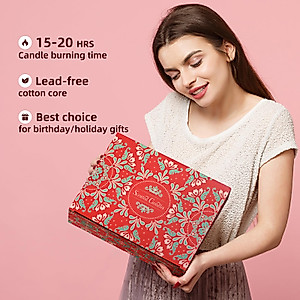 YARDZINE Scented Candles Gift Set, 12 Pack Candles for Home Scented, 2.5 oz Soy Candles, Long Lasting Scented Candles, Best Candles Gifts with Gift Box for Christmas, Women Birthday, Valentine