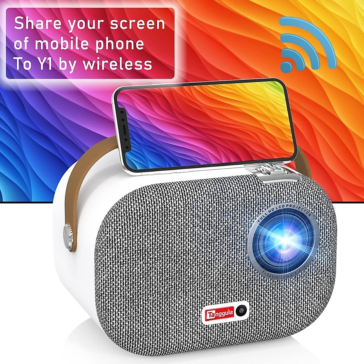 Tanggula Y1 Portable LED Projector | TV Box 2 in 1 | Real 1080P Full HD | Android 9.0 | 2GB+32GB Dual Band WiFi 2.4Ghz/5Ghz