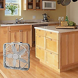 Lasko 20" Preimum Steel Box Fan w/3 Speed Settings and Easy Carry Handle, 2 Pack