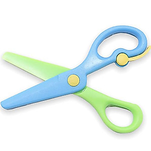 Brizz scissors different shapes 6 Pcs Shape Scissors and 1 PCS Safe Scissors Designs Pattern Scissors Craft Art Scissors for Photos Album Scrapbooking Supplies for Teachers, Students, and Hobbyists