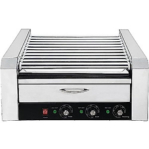 hotdog roller grill Commercial Hot Dog Roller Snack Equipment, Warming Cabinet Hot Dog Maker Sausage Maker, Stainless Steel For Making Hot Dog Sausages Bratwurst