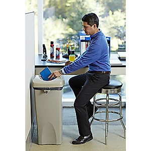 Rubbermaid Commercial Products Untouchable Trash/Recycling Swing Lid, Black, Compatible with 23-Gallon Untouchable Containers