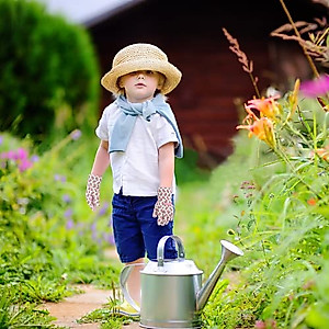 OIZEN Kids Toddlers Gardening Gloves for Age 1-6, 3 Pairs Children PVC Dots Garden Gloves for Yard Work(Small Age 1-2(toddlers))