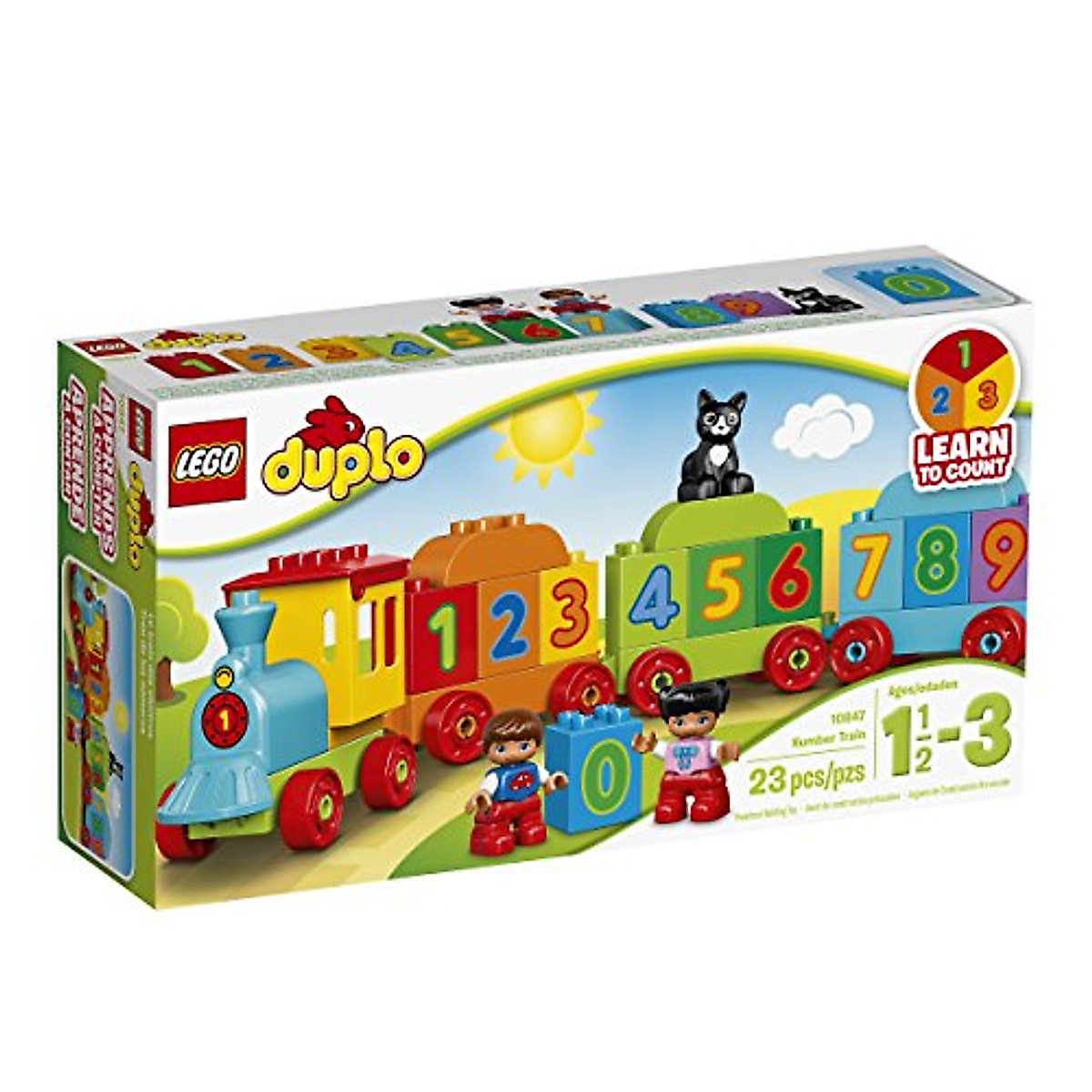 LEGO DUPLO My First Number Train 10847 Learning and Counting Train Set Building Kit and Educational Toy for 2-5 Year Olds (23 Pieces)
