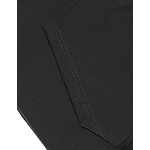 COOFANDY Men's Gym Hoodies Short Sleeve Cotton Athletic Workout Bodybuilding T Shirt Hooded Sweatshirt with Pocket Black