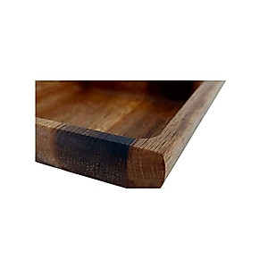 Catchall tray 3 sections, Oak Wood Serving Tray (Triple) Handmade by Hesse Woods from Sustainable Forests, 3-Section Serving Tray, for Appetizers, Charcuterie, Food & Snacks