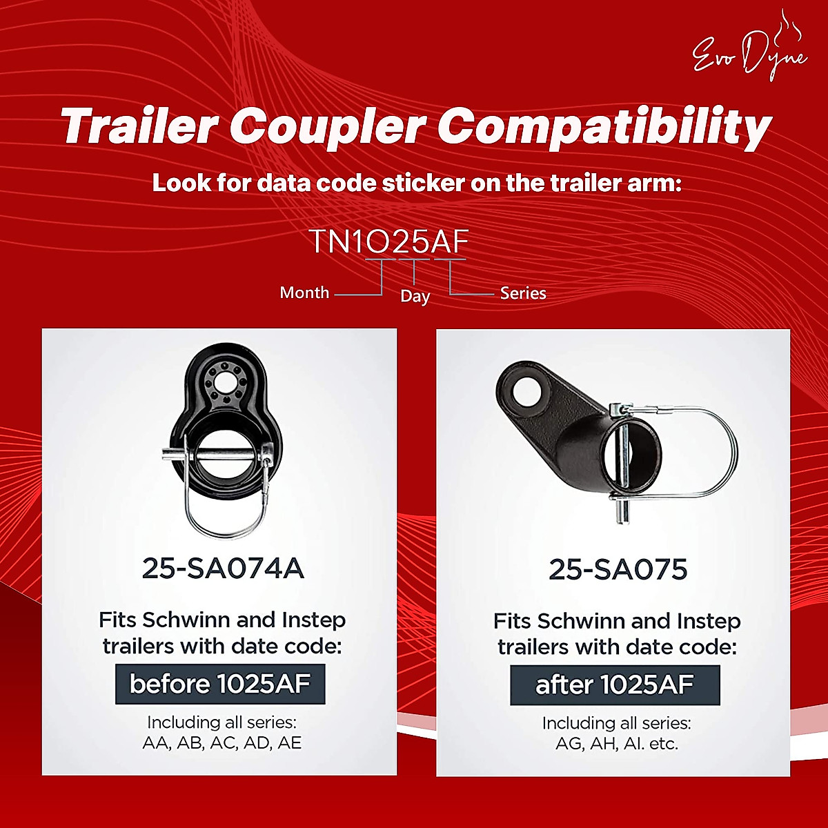 Angled Bike Trailer Hitch Attachment | Compatible with Instep and Schwinn Bike Trailers, Bike Coupler for a Wide Range of Bicycle Carriers, Trailer Sizes, Models, and Styles