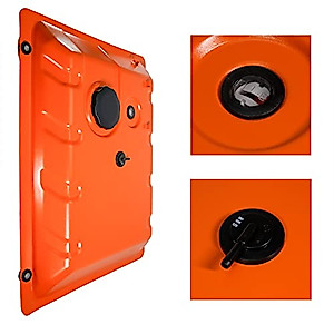 JMCHstore OEM Metal Generator Gas Fuel Tank for Generac GP5500 GP6500 RS5500 RS7000E GP7500E RS8000E XT8000E XT8500EFI, 0H7510A / 0H75100SRV 5500w 6500 6500w 7500 389cc OHV Portable Generator, Orange