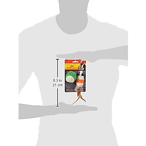 Petmate Jackson Galaxy Rope Mouse with Ball, Model Number: 31134