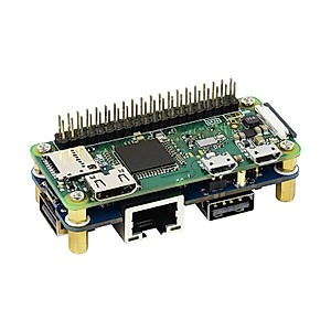 Ethernet/USB HUB HAT for Raspberry Pi 4 B/3 B+/3A+/2B/Zero/Zero W/Zero WH, with 1x RJ45 10/100M Ethernet Port, 3X USB 2.0 Ports Compatible with USB 2.0/1.1