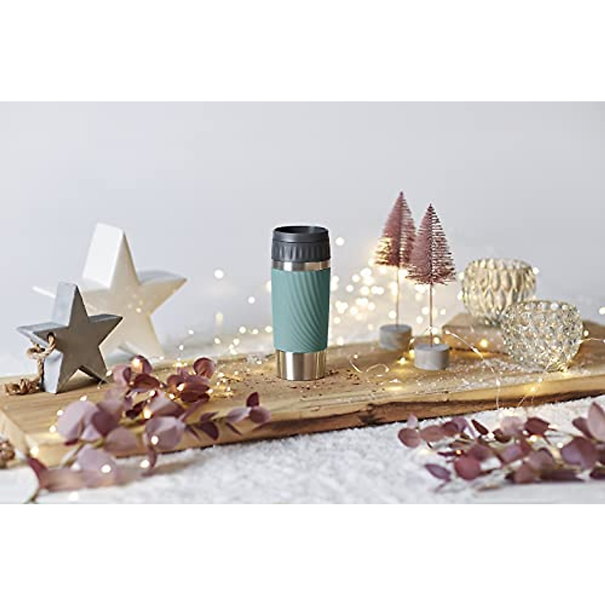 EMSA Easy Twist N2011700 Travel Mug 360 ml Petrol Blue